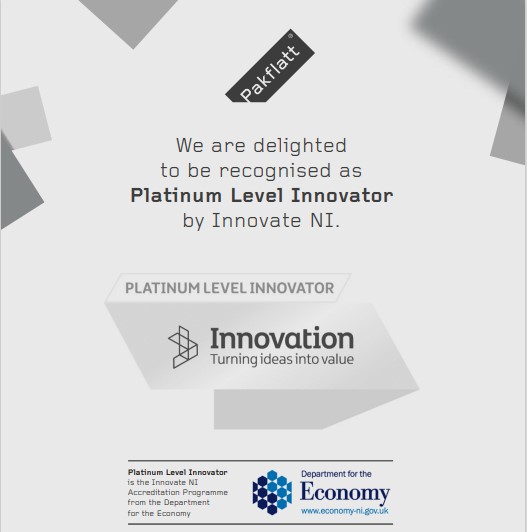 Pakflatt recognised as Platinum Level Innovator - Londonderry Chamber
